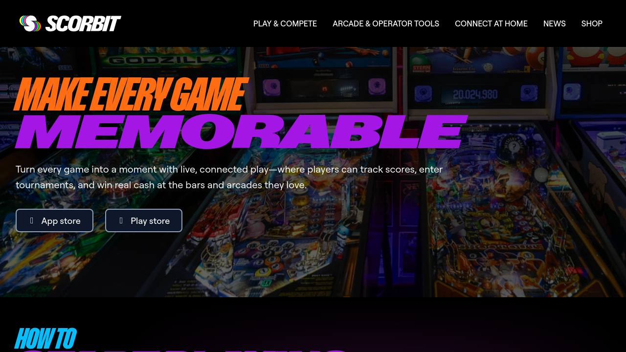 Scorbit: Make every game memorable.